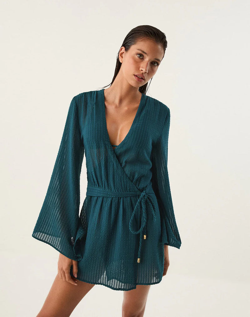 Vix Winnie Short Cover Up in Windward Green – Rumpus Resort